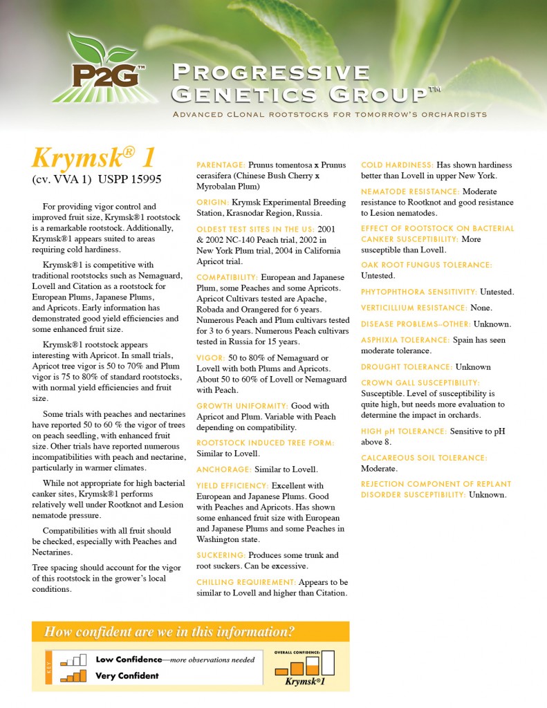 Rootstock Data – Progressive Genetics Group