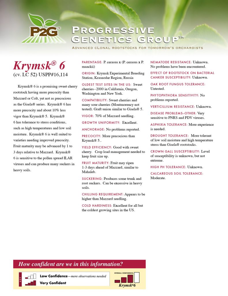 Rootstock Data – Progressive Genetics Group