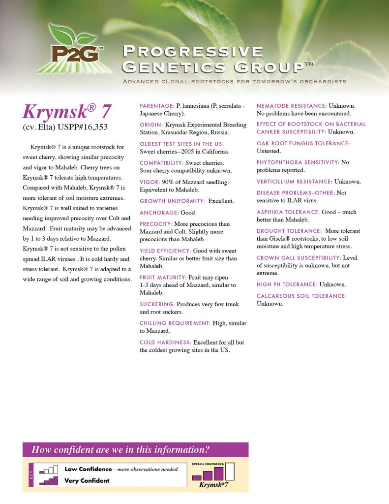 Rootstock Data – Progressive Genetics Group